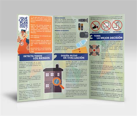 Tríptico Protección Civil Behance