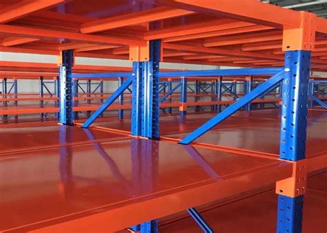 Powder Coated Long Span Racking System Customized Dimension Anti Rust