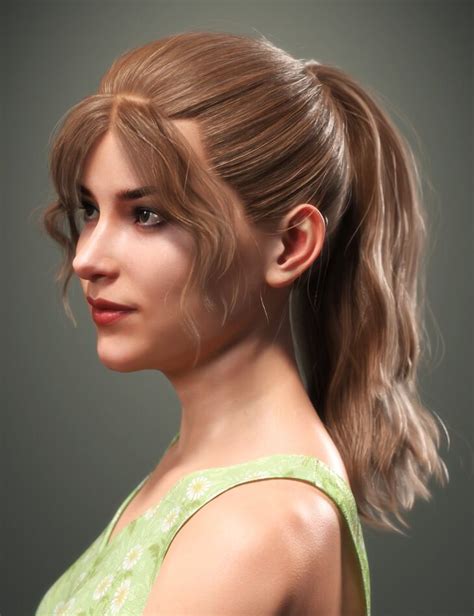 SP Hair 014 For Genesis 3 And 8 Female Render State