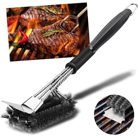 Brosses à Barbecue Brosse de Nettoyage Barbecue 3 en 1 Brosse BBQ