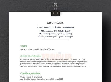 Introduzir 89 Imagem Modelo Curriculo Administrativo Br Thptnganamst