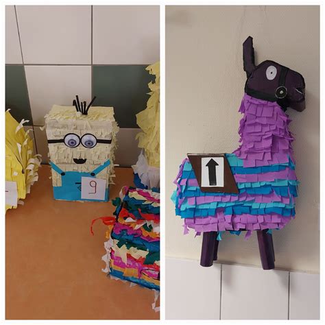 Réalisations de piñatas par les élèves de 5eB Collège Jacques Peletier