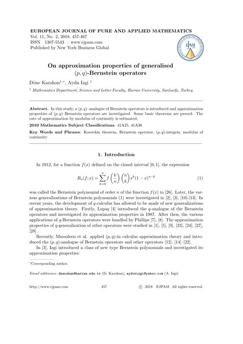 pdf p q bernstein operators