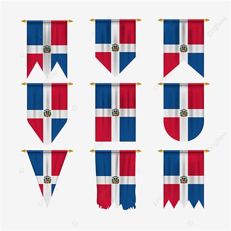 Bandera De La República Dominicana En Varias Formas PNG Dominicana
