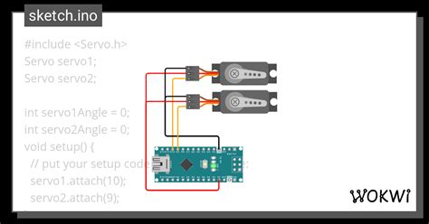 Servo Motor Wokwi ESP32 STM32 Arduino Simulator