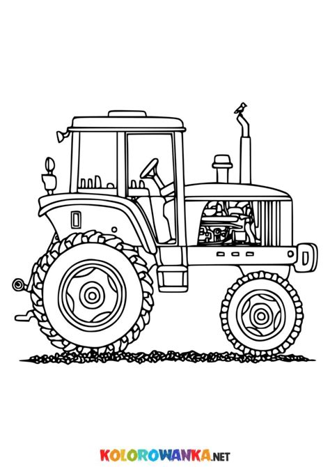 Traktor Kolorowanka Do Wydruku Kolorowanki Do Druku