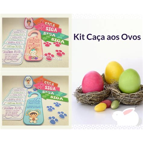 Kit Caça aos Ovos Elo7 Produtos Especiais