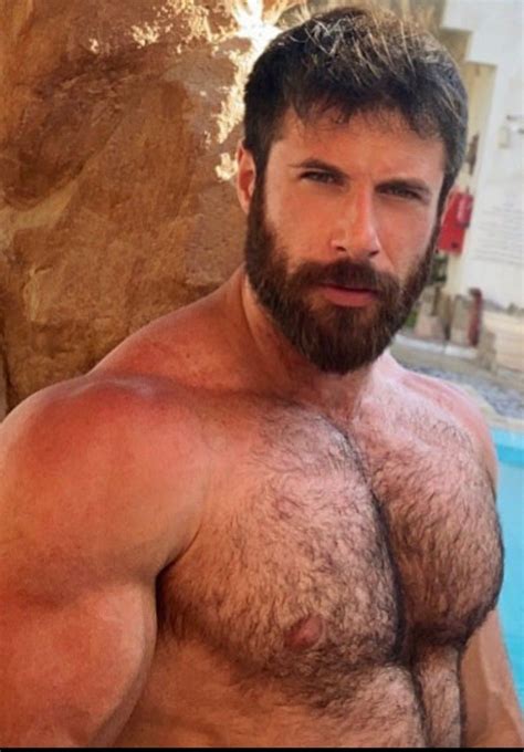 Shirtless Hunks Hairy Hunks Hairy Men Huge Muscle Men Beard And