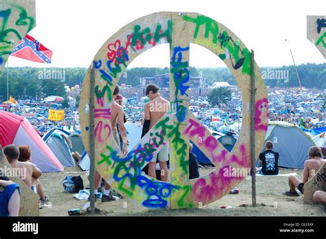 Peace Symbol At The Przystanek Woodstock Europe S Largest Open Air