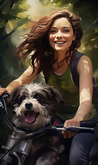 Ai Generiert Frau Hund Kostenloses Bild Auf Pixabay Pixabay