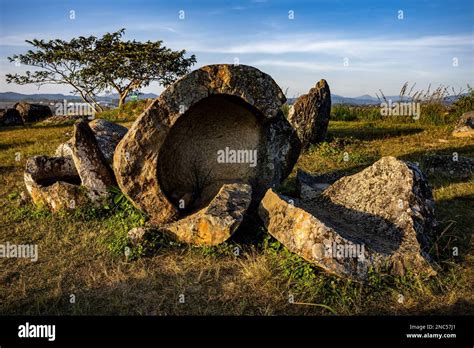 The Plain Of Jars A Megalithic Archaeological Landscape In Laos Xieng