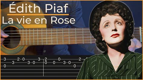 La Vie En Rose Edith Piaf Simple Guitar Tab YouTube