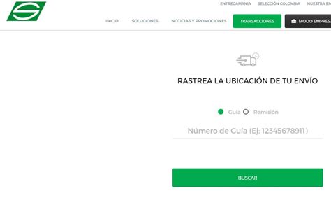 Guía Rastreo de envíos Interrapidisimo Envia y Servientrega