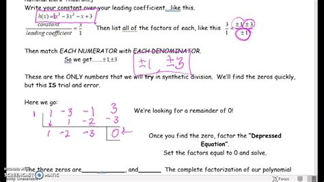 finding the zeros of a polynomial function youtube