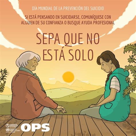 Día Mundial de Prevención del Suicidio 2022 OPS OMS Organización
