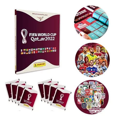Album Copa Do Mundo 2022 Capa Dura Bordô 100 Figurinhas