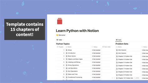learn python with notion