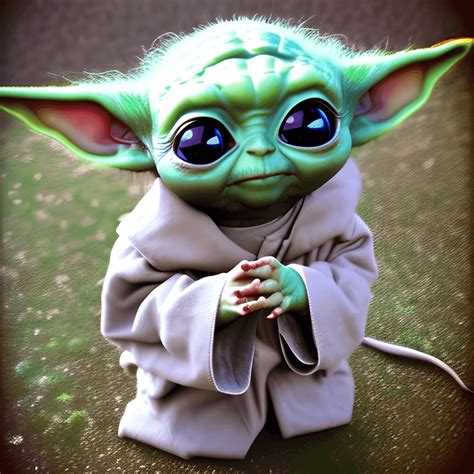 Lindo Beb Kawaii Yoda Chibi Creative Fabrica