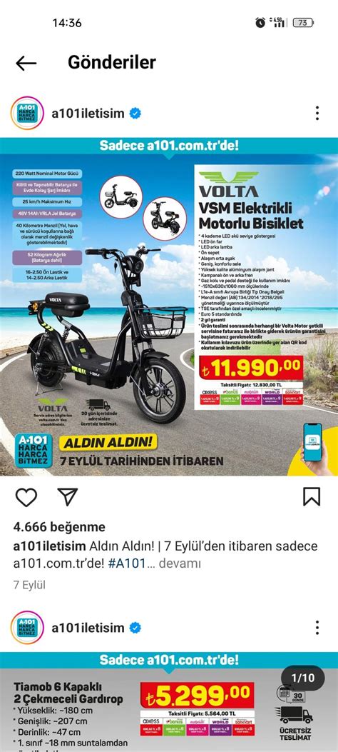 A101 Volta Vsm Elektrikli Bisiklet Şikayetvar
