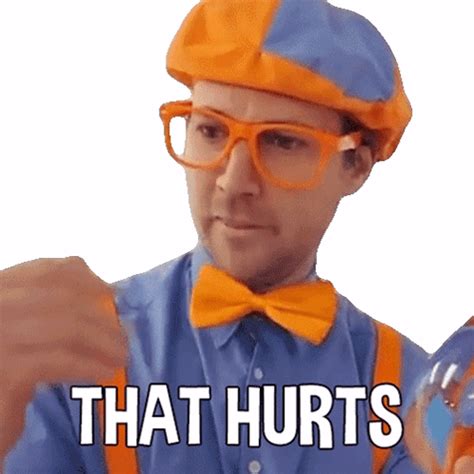 That Hurts Blippi Sticker That Hurts Blippi Blippi Wonders