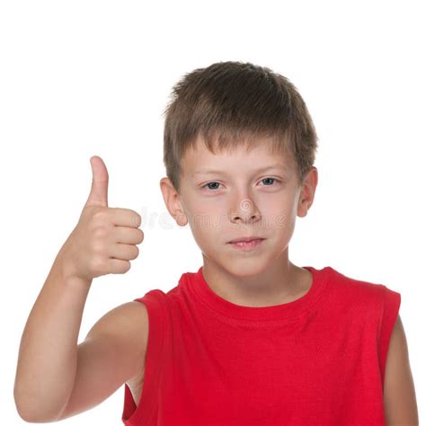 Glückliche Kinder Halten Ihre Daumen Hoch Stockbild Bild von jung