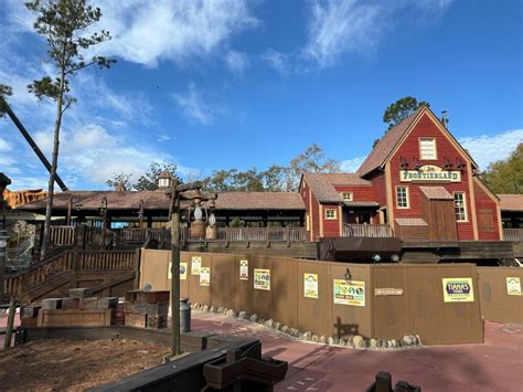 PHOTOS Tianas Bayou Adventure Construction Walls Completely