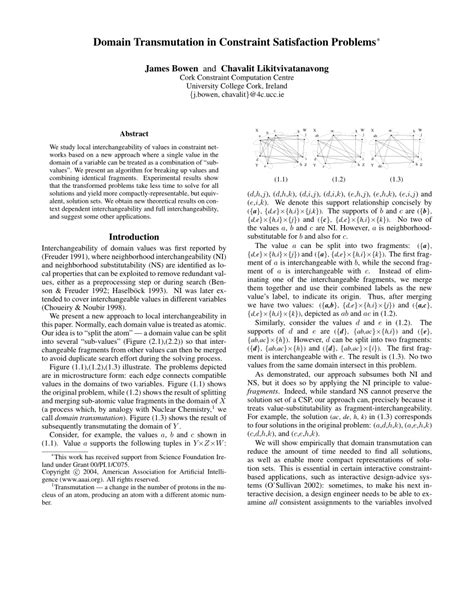 pdf domain transmutation in constraint satisfaction problems