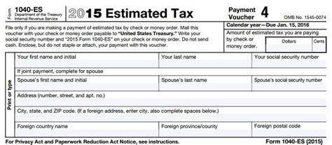 Self Employed Estimated Tax Payments Explained