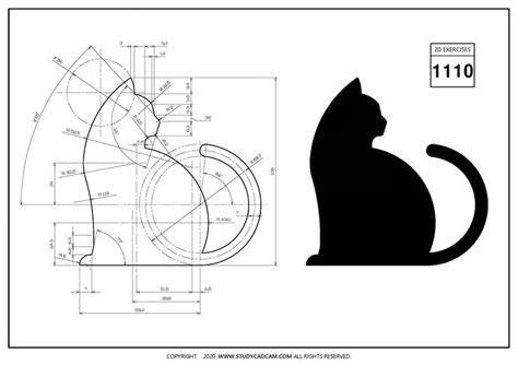 STUDYCADCAM 2D CAD EXERCISES 1110 PDF Payhip In 2024 Cad Pdf