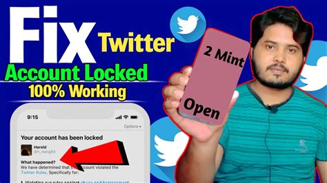 Twitter Account Has Been Locked How To Unlocked Twitter Account