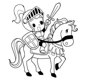 25 Desenhos De Cavaleiro Para Imprimir E Colorir Pintar