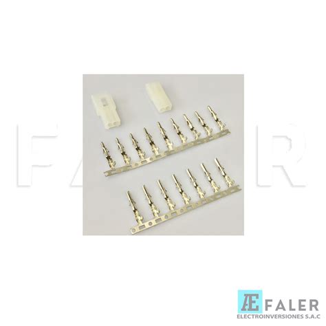 CONECTOR MOLEX AEREO 2 POLOS Enchufe Toma Terminales Faler