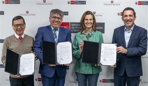 Ministerio De Vivienda Firma Convenio Con Gore Cusco Para Impulsar