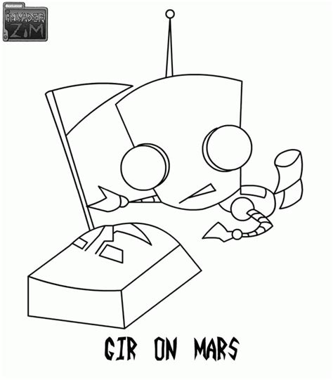 Printable Invader Zim Coloring Pages Mimi Clip Art Library
