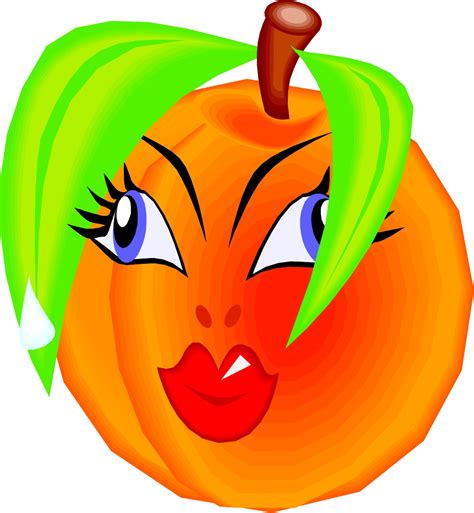 Funny Peach Clip Art