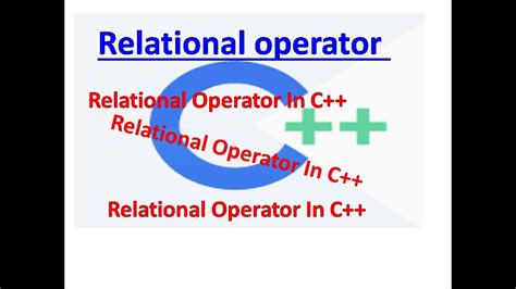 Relational Operator In C Youtube