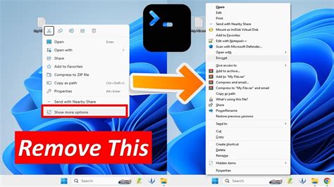Remove Show More Options From Right Click Menu In Windows Show More