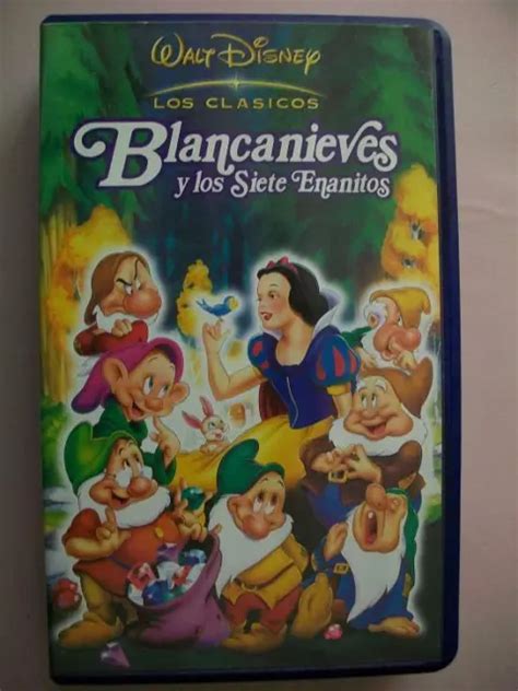 BLANCANIEVES Y LOS Siete Enanitos Clásicos Walt Disney VHS en
