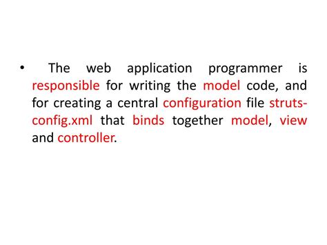 PPT UNIT V The MVC Architecture And Struts Framework PowerPoint