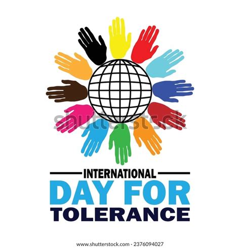 International Day Tolerance Vector Illustration Suitable Stock Vector