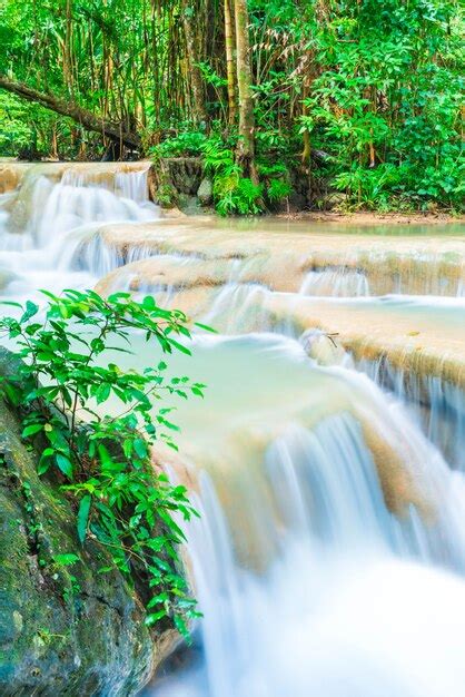 Premium Photo Erawan Waterfall Erawan National Park At Kanchanaburi