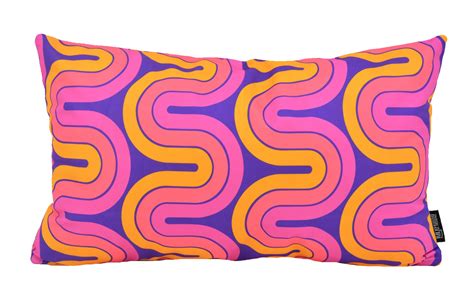 Retro Groovy X Cm Kussenhoes Katoen Polyester Gek Op Kussens