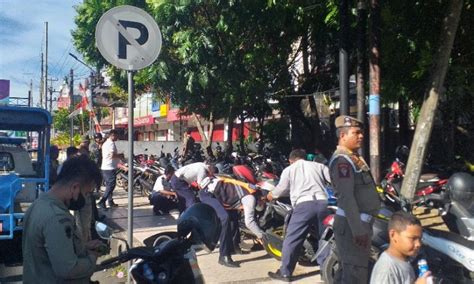 Berkelanjutan Pemkot Manado Tindak Parkir Liar Di Sejumlah Jalan