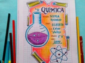 Portadas De Quimica Dibujos Cuadernos Egobex