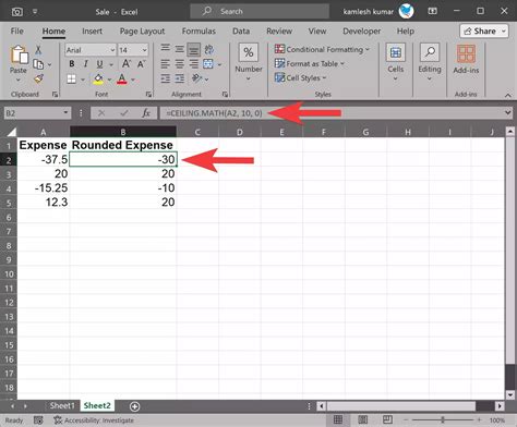 how to use the ceiling math function in microsoft excel gear up windows