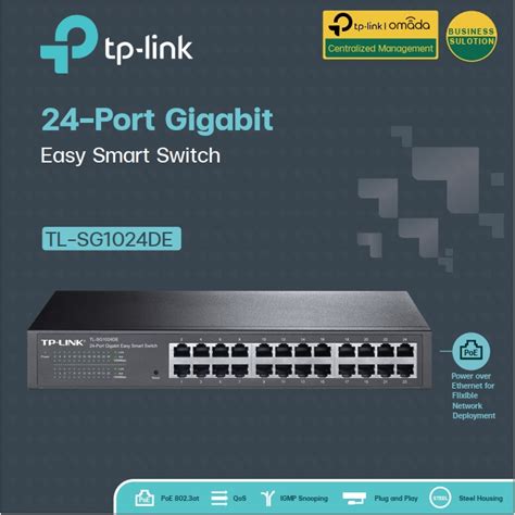 TP LINK TL SG1024DE 24 Port Gigabit Easy Smart Switch Shopee Thailand