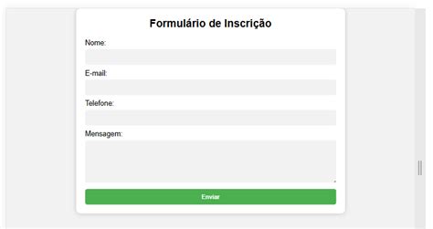 Github Analuizacosta Formulario Inscricao Projeto Realizado Tem O