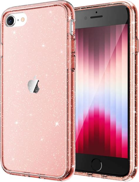 JETech Glitzer Hülle für iPhone SE 2022 2020 iPhone 8 7 4 7 Zoll