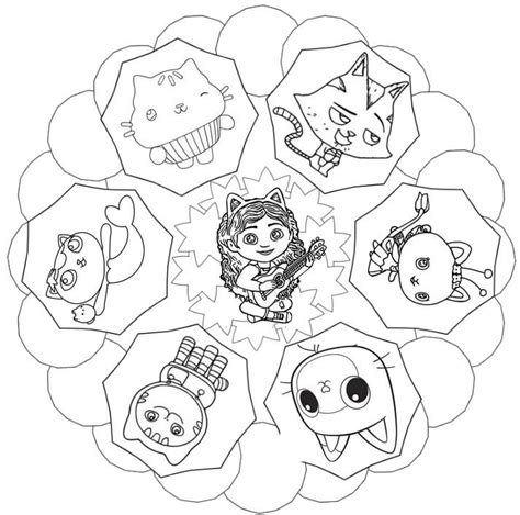 Gabby S Dollhouse Printable Coloring Pages