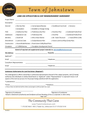 Fillable Online Land Use Application Form New Draft Fax Email